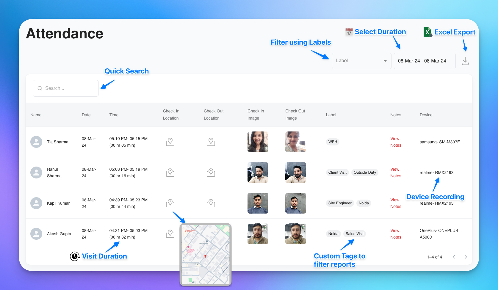 Check-in Plus | Field Visit Tracking & Employee Location Management ...